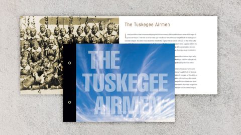 Tuskegee Airman Brochure | Shawn Wright Graphic Design