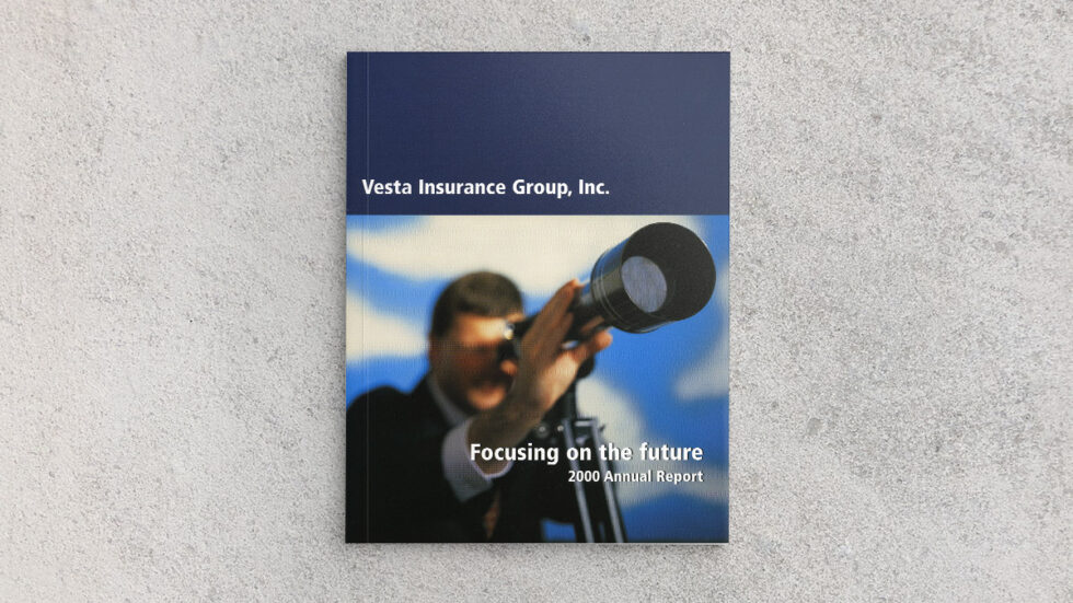 Vesta Insurance 2000 Annual Report | Shawn Wright Graphic Design
