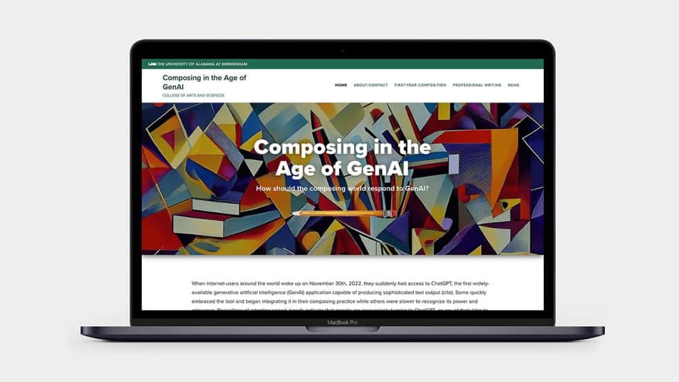 Composing in the Age of GenAI Website | Shawn Wright Graphic Design